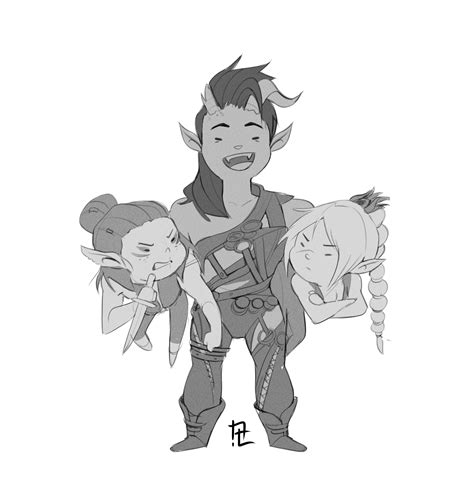 Shadowheart Karlach And Lae Zel Dungeons Dragons And More Drawn