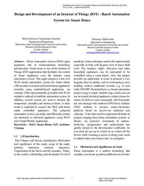 Pdf Design And Development Of An Internet Of Things Iot Based