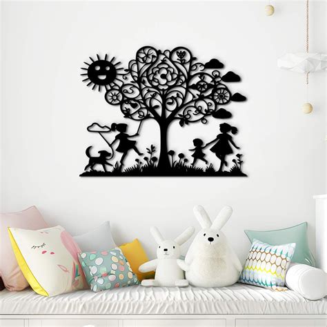 Настенный декор для дома Woodyard декоративное панно из дерева Солнечное детство стильный лофт