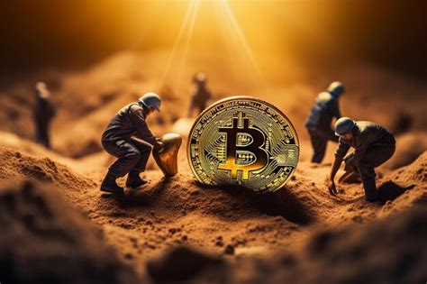 Premium Photo Mining Bitcoin In A Pool Blockchain And Cryptocurrency