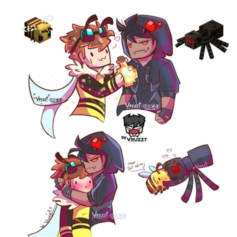 Spider X Bee By Vruzzt On Deviantart