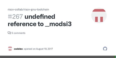 Undefined Reference To Modsi3 Issue 267 Riscv Collab Riscv Gnu