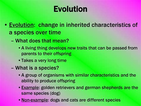Non Examples Of Evolution