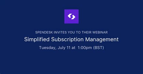 Simplified Subscription Management Spendesk