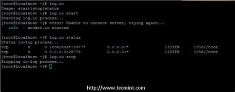 Monitor Server Logs In Real Time With Log Io Tool On RHEL CentOS