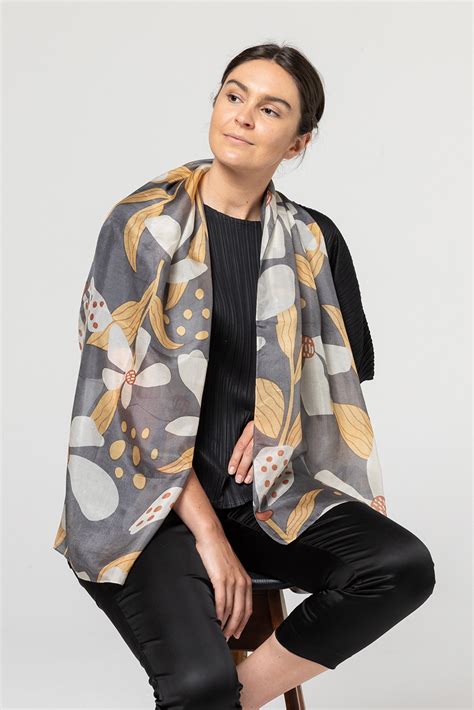 Wetland Orchid Scarf Indus Design