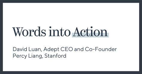 Words Into Action Greylock