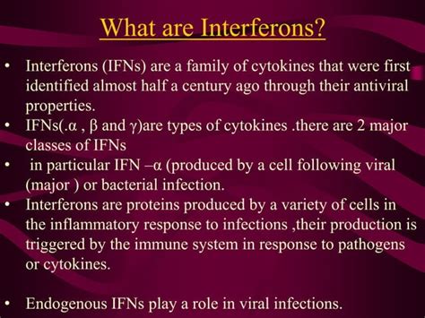 Interferonspptx Pptx Infectious Diseases Diseases And Conditions