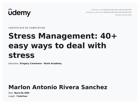 Udemy Course Completion Certificate Marlon Rivera Sánchez