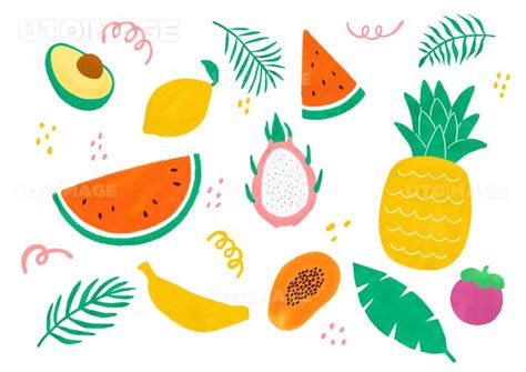 여름 오브젝트 일러스트 01 유자디자인220621 유자디자인 일러스트 여름 계절 시즌레이션 그림 드로잉 배경 백그라운드 오브젝트 패턴 과일 음식