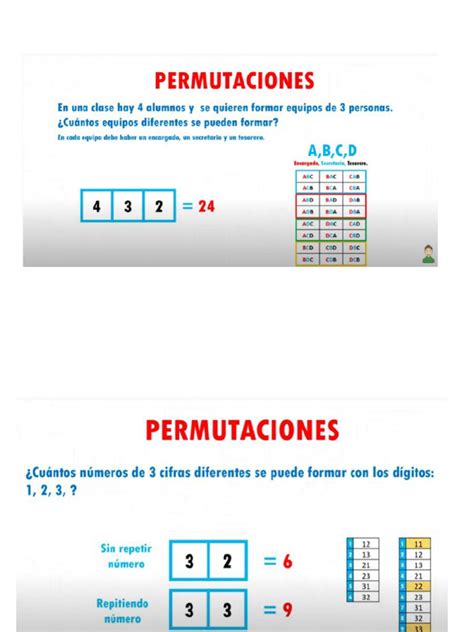 Permutaciones Ejercicios 042131 Pdf