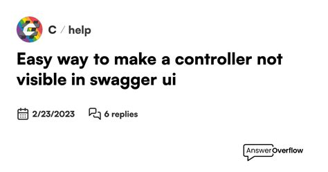 Easy Way To Make A Controller Not Visible In Swagger Ui C