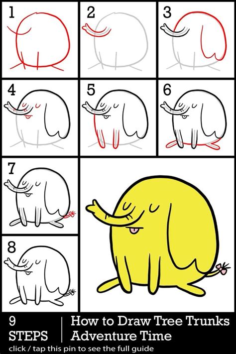 How To Draw Tree Trunks Easy Adventure Time Drawing Guide Adventure Time Drawings Adventure