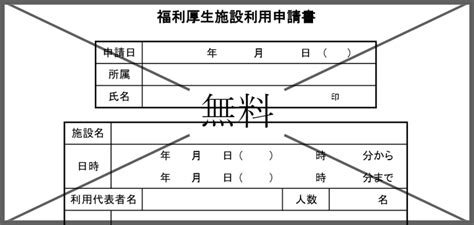 設備や施設の利用申請書フォーマット（会社内の使用・社外の保養所）word・excel・pdf・a4用紙のテンプレートを無料ダウンロード｜王の嗜み