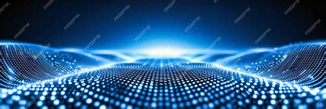 Premium Photo Modern Digital Network Concept In Blue Showcasing Futuristic Technology And