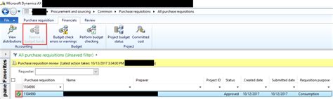 Purchase Requisition Cannot Be Released After Approval In Dynamics Ax Stoneridge Software