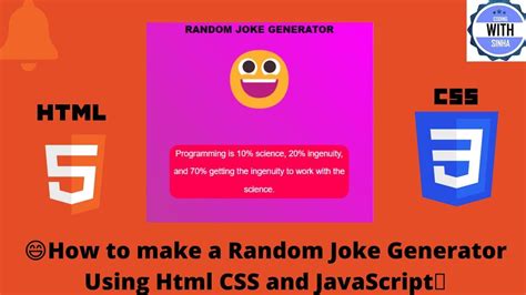 😀random Jokes Generator Api Javascript😀 Youtube