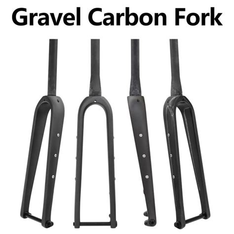 Kocevlo Carbon Fiber Road Bicycle Gravel Front Fork Internal Cable Routing Barrel Shaft Bicycle