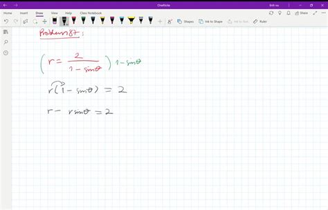 Solved Text { For Each Polar Equation Write An Equivalent Rectangular Equation } R Frac{2}{1