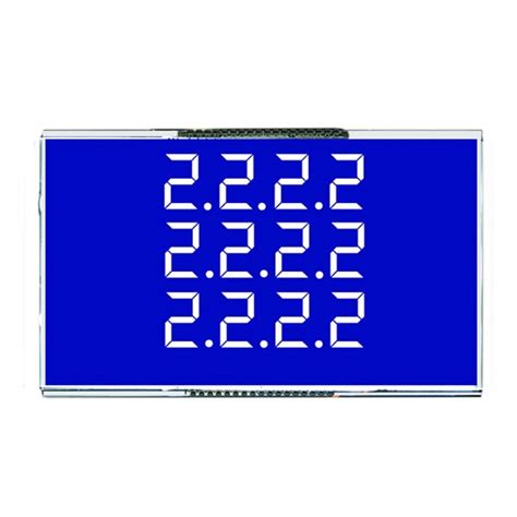 Custom Htn Blue Segment Lcd Display White Backlight