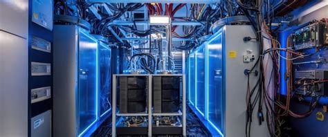 A High Tech Quantum Computing Lab Featuring Cryogenic Cooling Systems Premium Ai Generated Image
