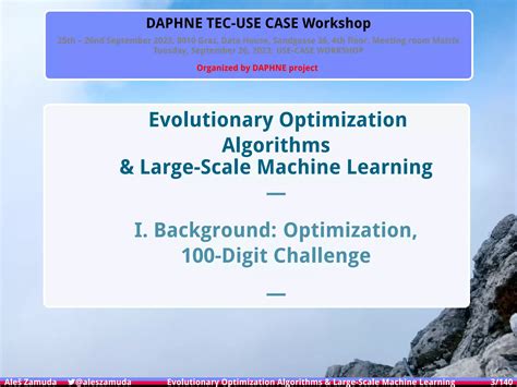 Evolutionary Optimization Algorithms And Large Scale Machine Learning