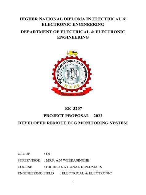 Project 2 Proposal Group D1 Pdf Electrocardiography Monitoring Medicine