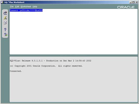 Oracle 9i Client Connecting And Executing Sql Scripts