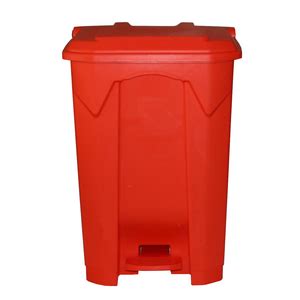 Red Pedal Bin 80 Ltr Gpc Industries Ref Lpb80z Rubix Uk