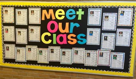Back To School Activity Meet Our Class Bulletin Board Or Class Book