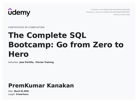 leveling up my sql skills premkumar kanakan