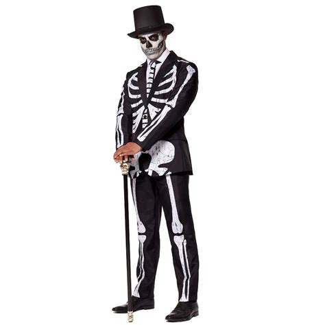 תחפושת חליפת שלד מחויטת