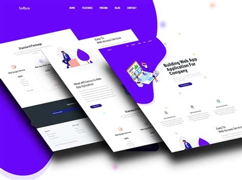 Building Web Application For Company Template Design Behance