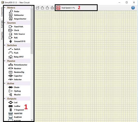 electronics simulations 1 designing 7 segment circuit by using