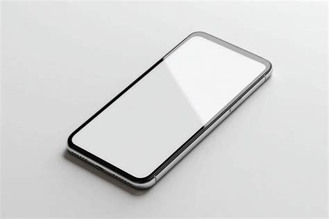 Modern Smartphone Mockup On Isolated Background Created With Generative
