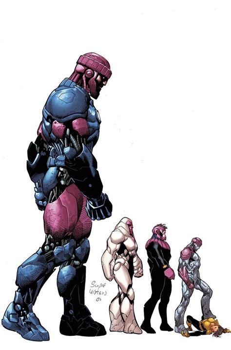 Centinela Evolución Marvel Comics Art Marvel Villains Superhero Comic