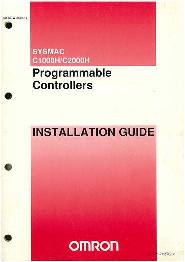 Used Manual For Used Omron Sysmac Programmable Controllers C H C