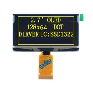 Inch OLED Monochrome OLED Display With Short Flat Cable China Monochrome OLED Display And