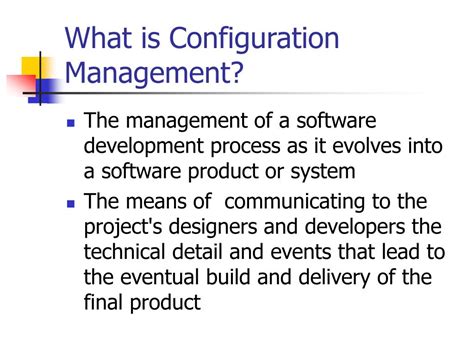 Ppt What Is Configuration Management Powerpoint Presentation Free