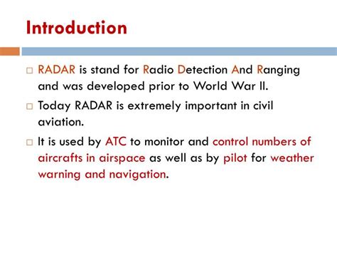 PPT Lecture 6 RADAR PowerPoint Presentation ID 5714696
