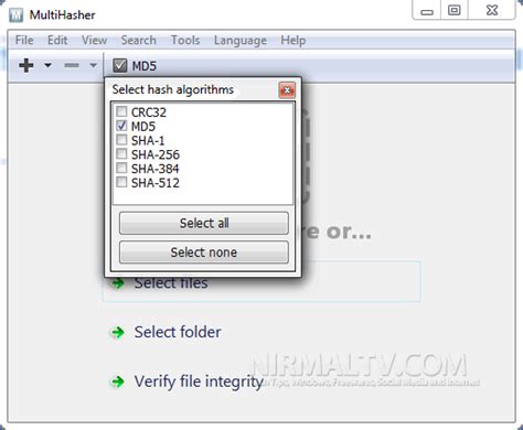 Free Multiple File Hash Calculator Multihasher