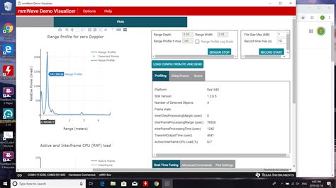 AWR1443BOOST Visualizer Graph Data Sensors Forum Sensors TI E2E Support Forums