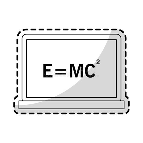 Relativity Theory Equation Math Icon Image Stock Illustration