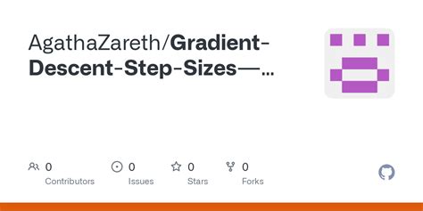 Github Agathazarethgradient Descent Step Sizes Lab