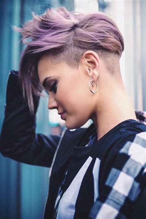 Pixie Undercut Hairstyle Girl