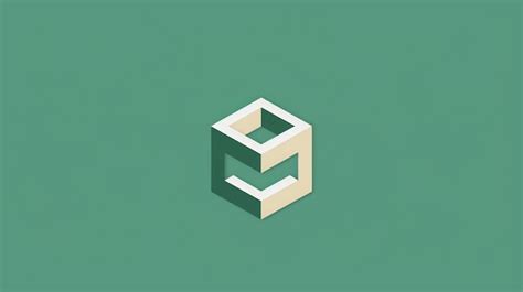 Abstract Minimal Isometric Cube Logo Design Premium Ai Generated Image