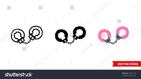 Sex Handcuffs Bondage Icon Types Stock Vector Royalty Free Shutterstock