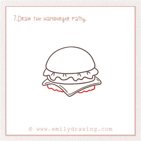 How To Draw A Hamburger Emily Drawing
