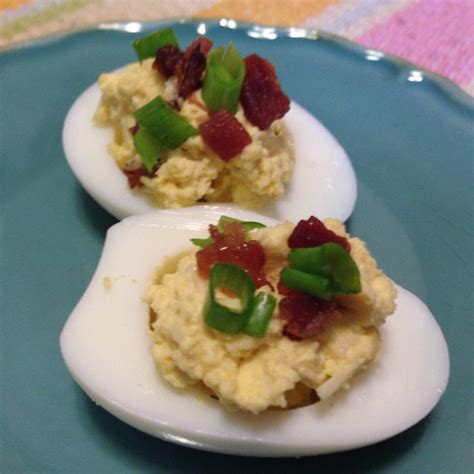 Deviled Eggs With Bacon And Cheddar Center For Weight Loss Success Cfwls