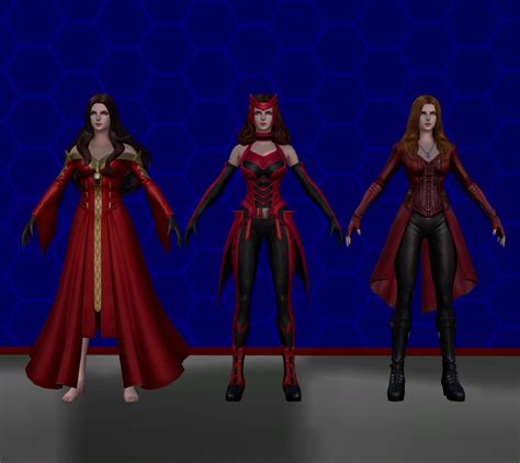 Model Dl Marvel Super War Scarlet Witch Pack By Wolfblade111 On Deviantart